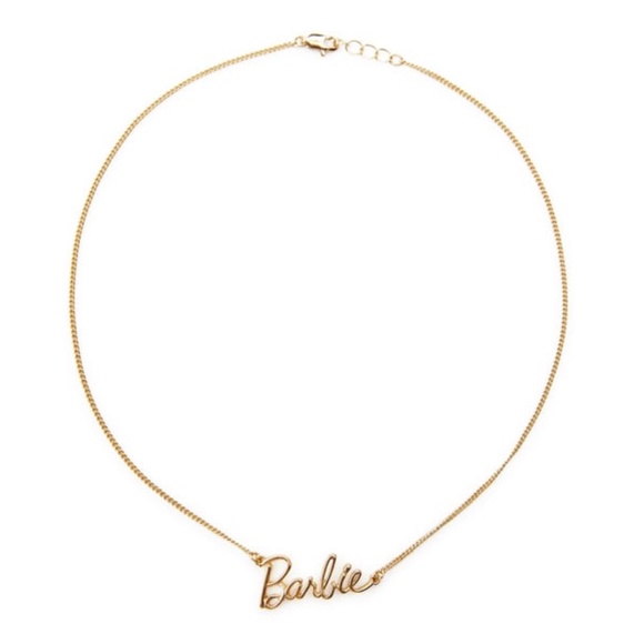 Zara | Jewelry | Zara Barbie Mattel Gold Plated Chain Necklace | Poshmark